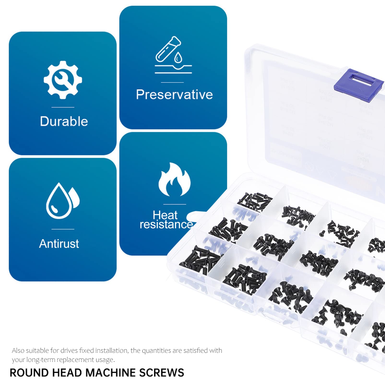 SOLUSTRE Computer Accessories Stainless Steel Screws 1set Accessory Electronic Countersunk Head Computer Screw Stainless Product Flat Fitting Steel Cross Computer Accessories Stainless Steel Screws