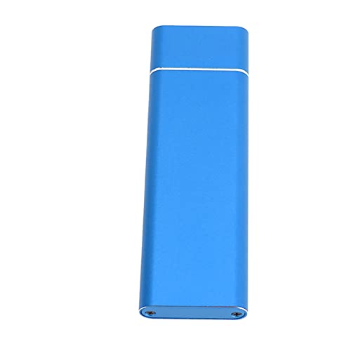 SSD Enclosure, Plug and Play Dual Protocol High Heat Dissipation Aluminum Alloy NVME SSD Enclosure for 2230mm (Blue)
