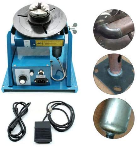 Rotary Welding Positioner 110V 2.5" Worktable Welder Positioner Turntable Machine Speed High Accuracy Welding Positioner For Annular Weld