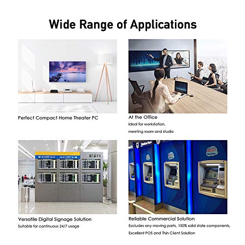 MINIX Z83-4 MAX 4GB/128GB Fanless Mini PC, Intel Cherry Trail Windows 10 Pro [Dual-Band Wi-Fi/Gigabit Ethernet/Dual Output/4K/BT/Auto Power On]. Sold Directly