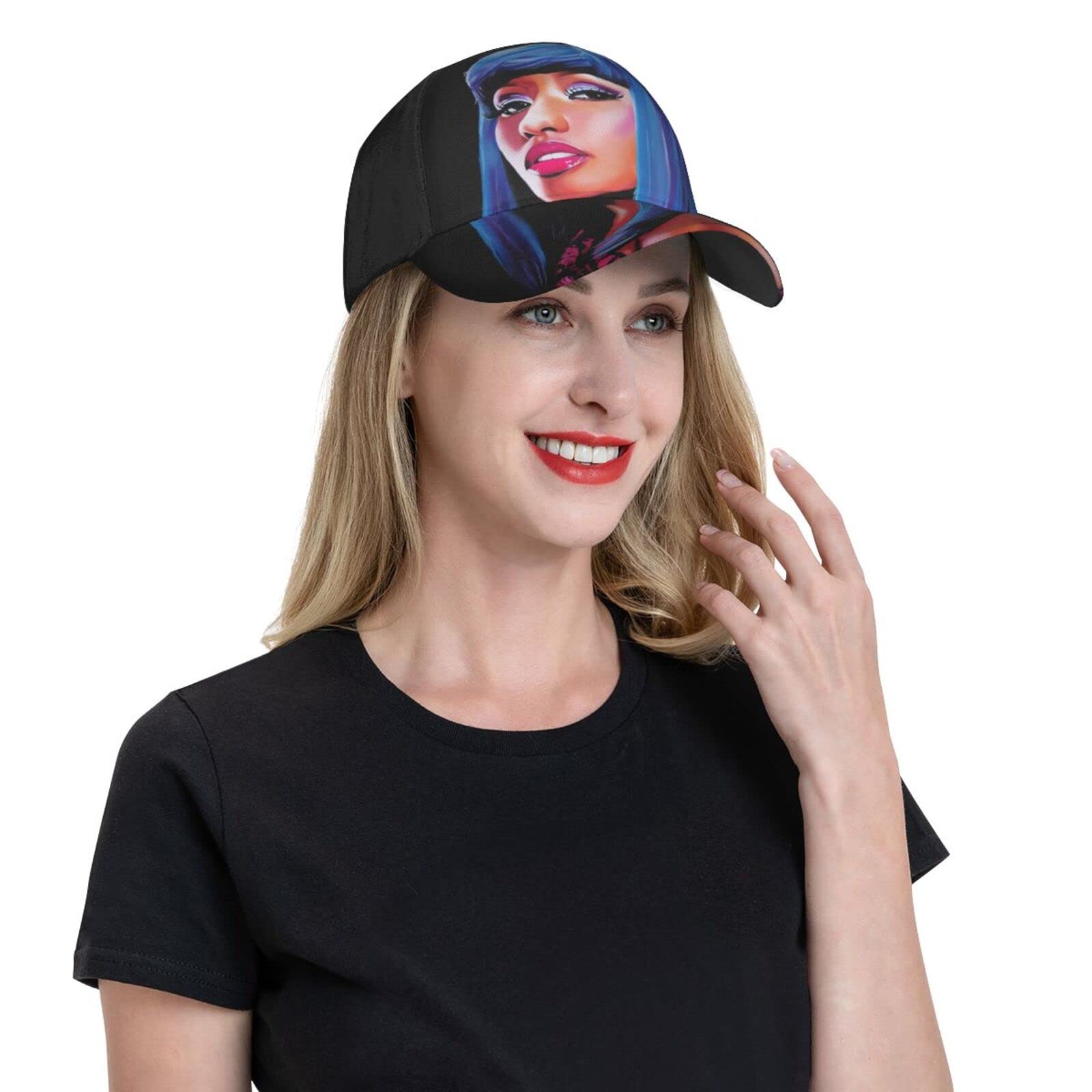Nicki Rapper Singer Minaj Band Baseball Cap Women Men Adjustable Size Running Hat Black