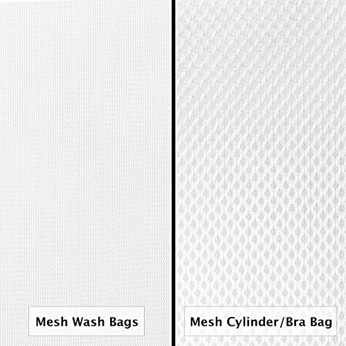 Whitmor Fine Mesh Bags, Set of 7, White
