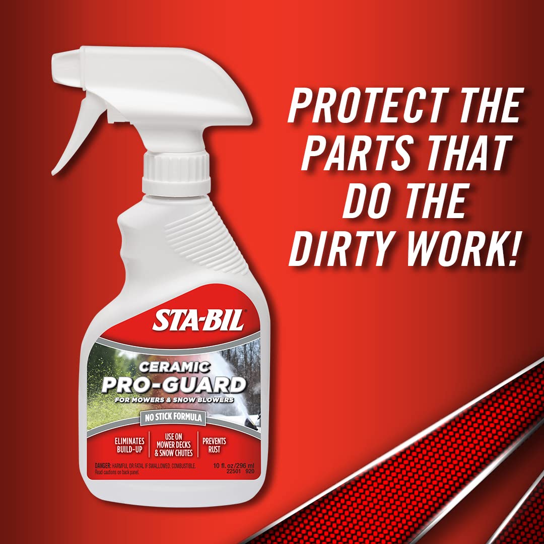 STA-BIL Ceramic Pro Guard β Ceramic Protection for Lawn Mowers and Snowblowers β Non-Stick Formula β 10oz Packaging May Vary