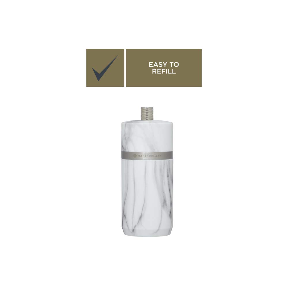 MasterClass Salt or Pepper Grinder, Plastic, Marble Effect, 12 cm