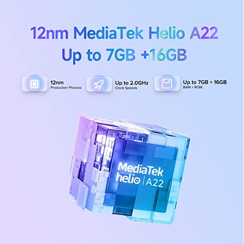 Ulefone Unlocked Phones, Note 14 Android 12 OS, 6.52β Screen Unlocked Smartphone 4500mAh Battery 3GB+16GB 128GB Extension, 8+5MP Camera 4G Dual SIM 3-Card Slots, US Version Mobile Phone- Purple