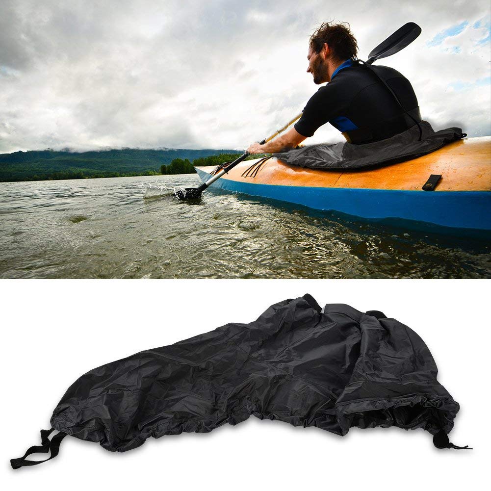 Life Kayak Spray Skirt, Adjustable Nylon Boat Canoe Surf Kayak Cockpit Cover Waterproof Cover Water Sports Accessory