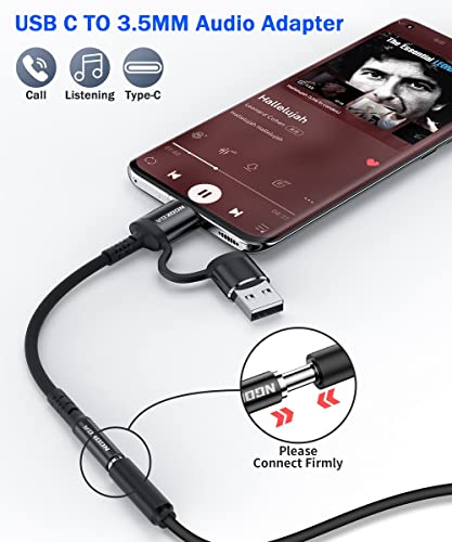 USB to 3.5mm Jack Audio Adapter USB C to 3.5mm Female AUX Adapter USB A Sound Card TRRS 4 Pole for Headphone Speaker PS4 PS5 PC Compatible with Pixel 5 4 3 XL Samsung Galaxy S21 S20 FE and More
