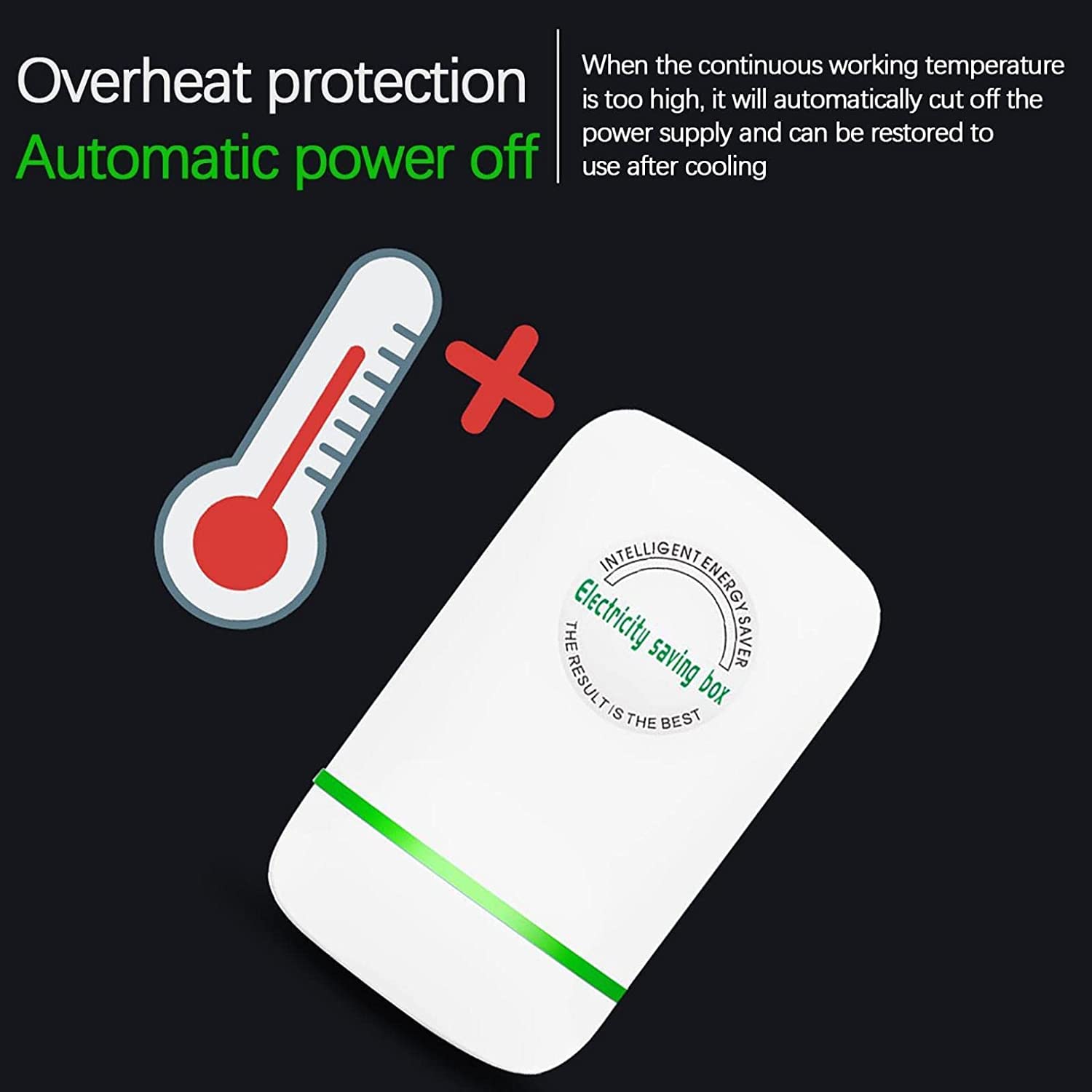 Power Saver Pro Energy Saver, Household Power Saver, Electricity Saving Box Household Office Market Device Electric Energy Saving Device, Electric Smart US Plug 90V-250V 30KW (4PC)