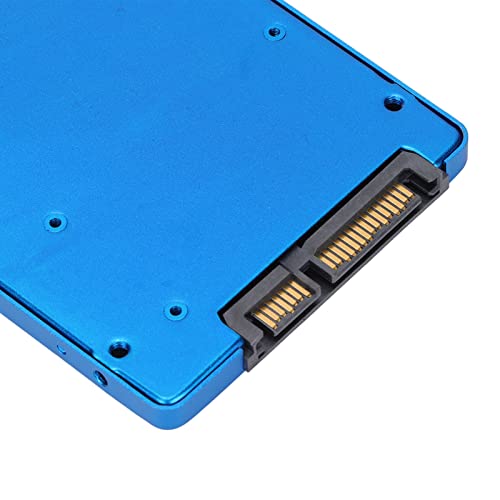 SSD Enclosure Sandblasting Oxidation Aluminum Alloy Dyeing Hard Disk Drive Adapter Enclosure SSD High Heat Dissipation for Computer to Hard Disk Blue