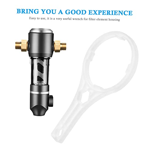 ULTECHNOVO Tools 10pcs 10 Wrench Wrenches Home Household Filtration System Wrench Under Sink Water Filter Tool Wrench Plastic White Filter Canister Spanner