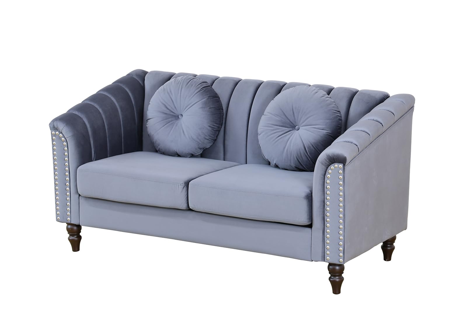 YIPDFERNOR Purple Lint 3-Piece Living Room Sofa Set, Contemporary Sofa Couch Set, for Living Room Furniture Sets、Offices、Apartments(Loveseat)