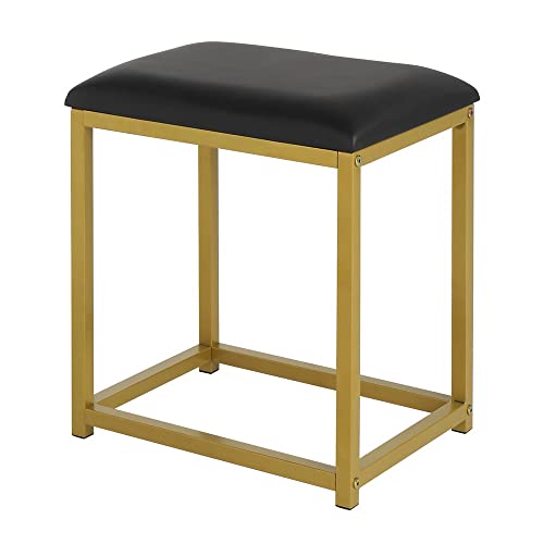 WYKDD Dresser with Square 2 Drawers 3 Storage Shelves Dresser Set with Upholstered Stools for Bathroom Bedroom (Color : D)