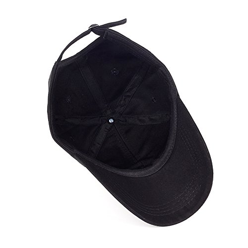 KDAND Cap Baseball Cap Anime Hat for Man Embroidered Cap Black