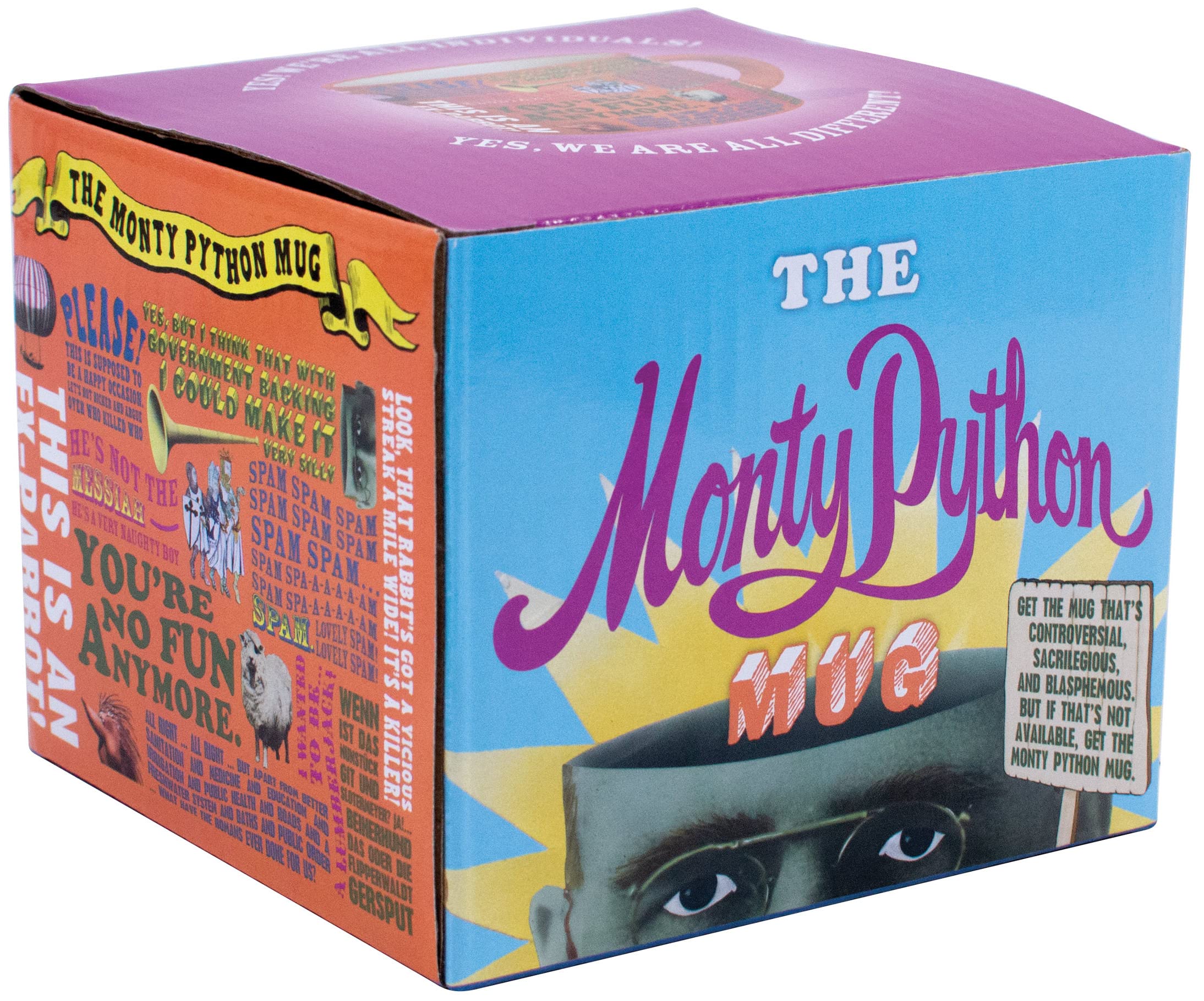 Monty Python Quotes Coffee Mug - Quotes from The Flying Circus as Well as Monty Python's Best Movies - Comes in a Fun Gift Box - by The Unemployed Philosophers Guild, 12 ounces