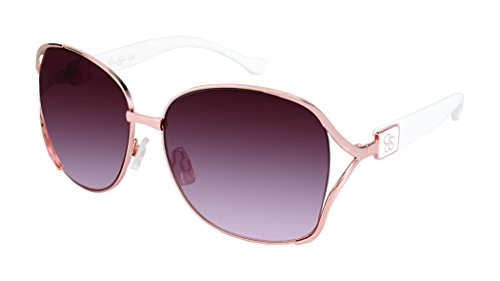 Jessica Simpson Women's J5254 Oversized Metal Square Sunglasses with UV400 Protection - Glamorous Lightweight Sunglasses for Women, 64mm
