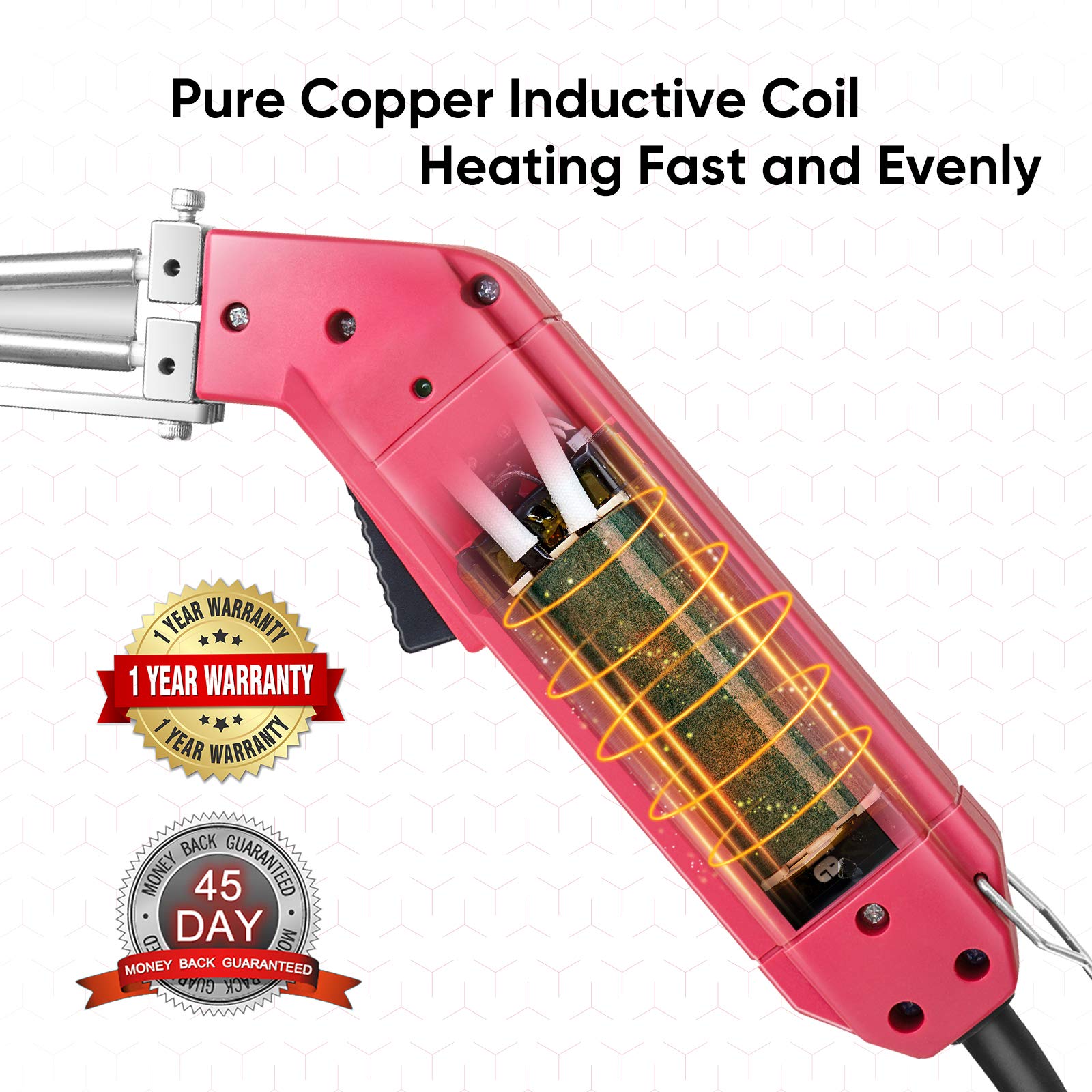 RoMech Rope Cutter Fabric Cutter - Pro Electric Hot Knife Heat Sealer with Non-adjustable Power (60W) - Cutting Tool Kit- with Blades & Accessories (RM-017)