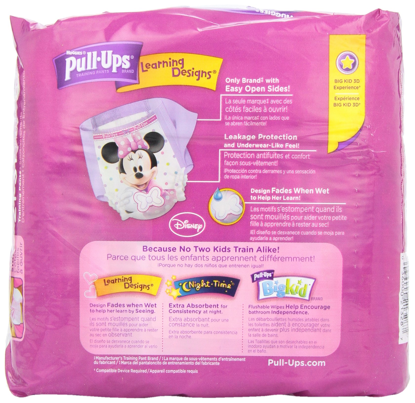 Huggies Pull-Ups Training Pants for Girls with Learning Designs, Jumbo Pack, Size 2T-3T, 26 ct