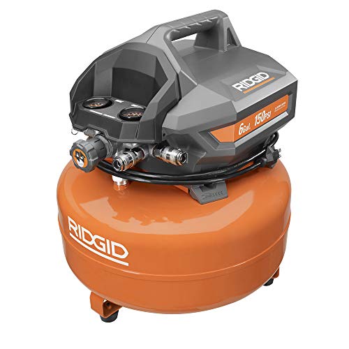 Ridgid ZROF60150HA 6 Gal. Portable Electric Pancake Compressor (Renewed)