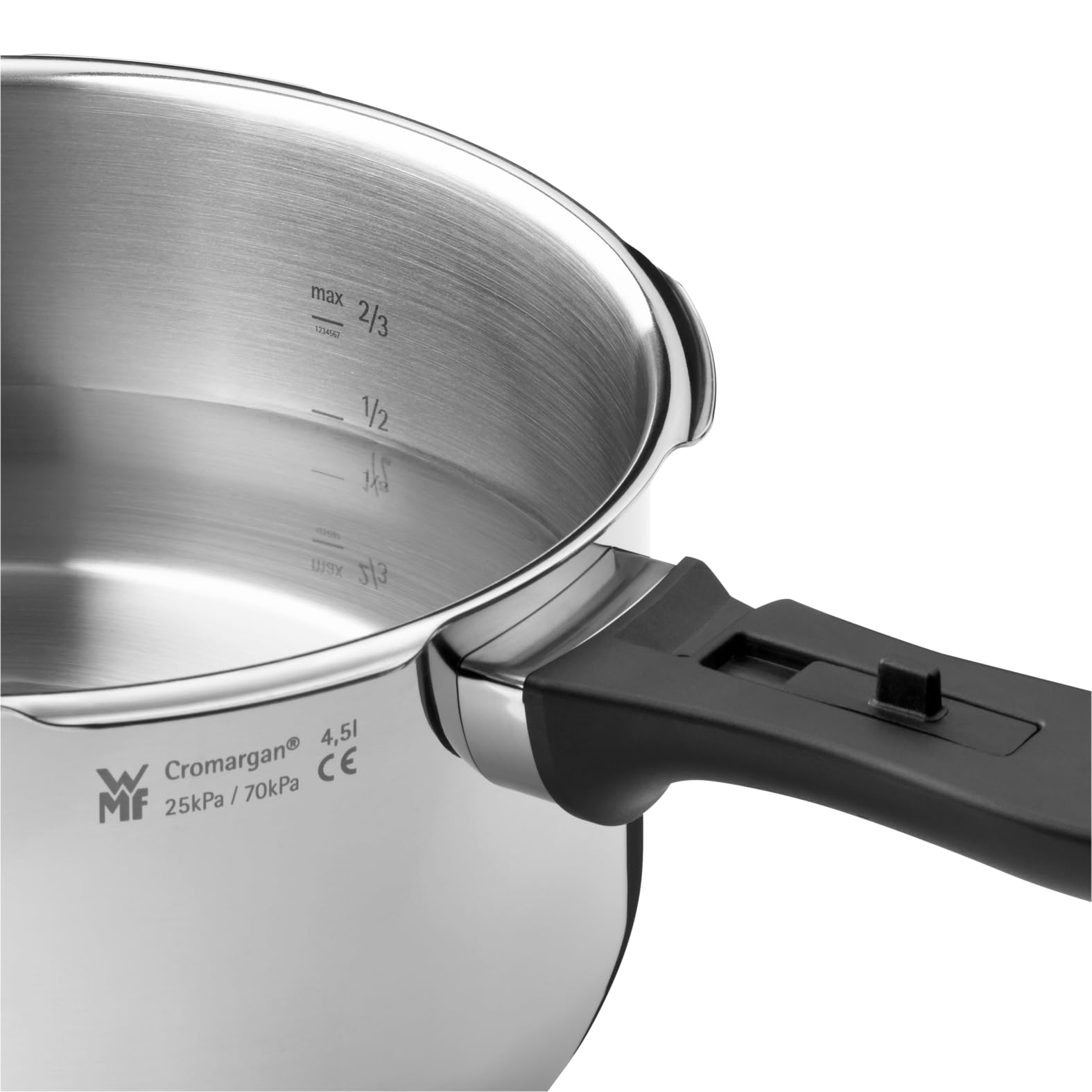 WMF Perfect Plus – Quick Cooker Diameter 22 cm Diameter of 6 Litres and a Half with Flame Protection Cromargan Stainless Steel for Induction