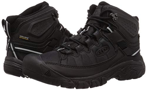 KEEN mens Targhee Exp Mid Wp Hiking Boot, Black, 8.5 US