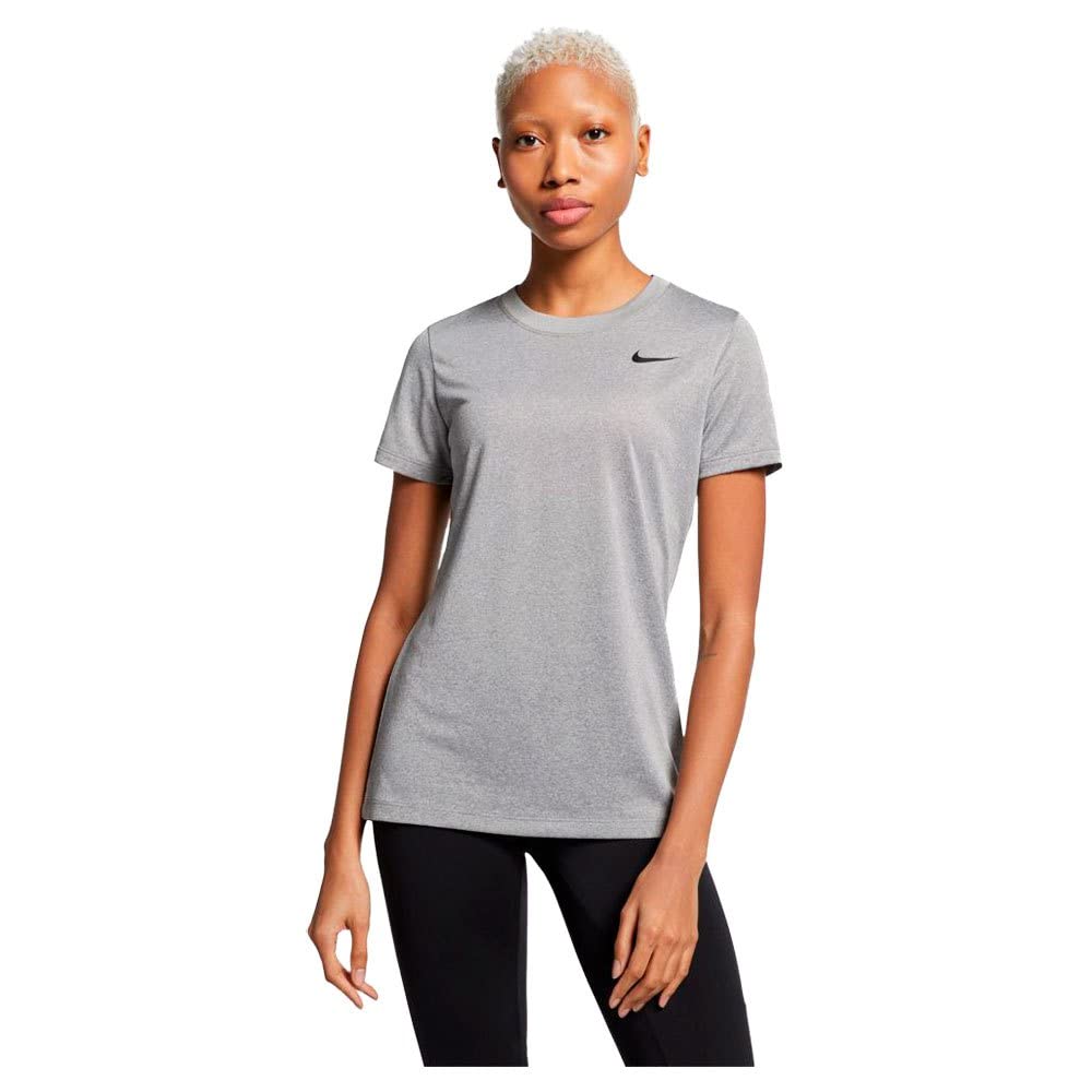 Nike Women's Legend Short Sleeve Shirt (as1, Alpha, x_l, Regular, Regular, Light Thistle/Black, X-Large)