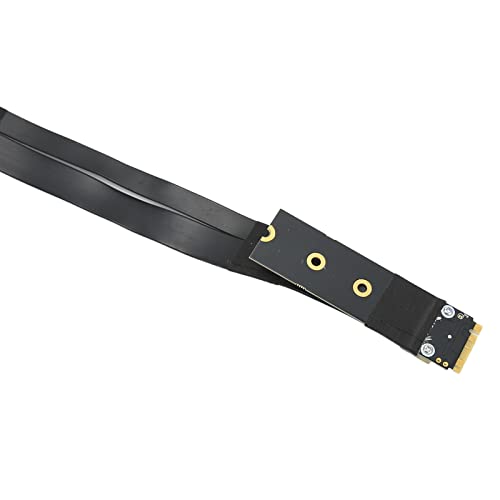 soobu M.2 NVMe SSD Extension Cable, PCB Material Durable Wearable SSD Extension Cable Small Compact Easy Installation for Office (30cm)