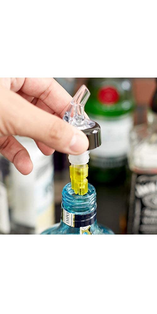 Precision Pour - Measured Pourer - Dust/Bug Flap - (1oz (30ml)) -Clear - 10 pack