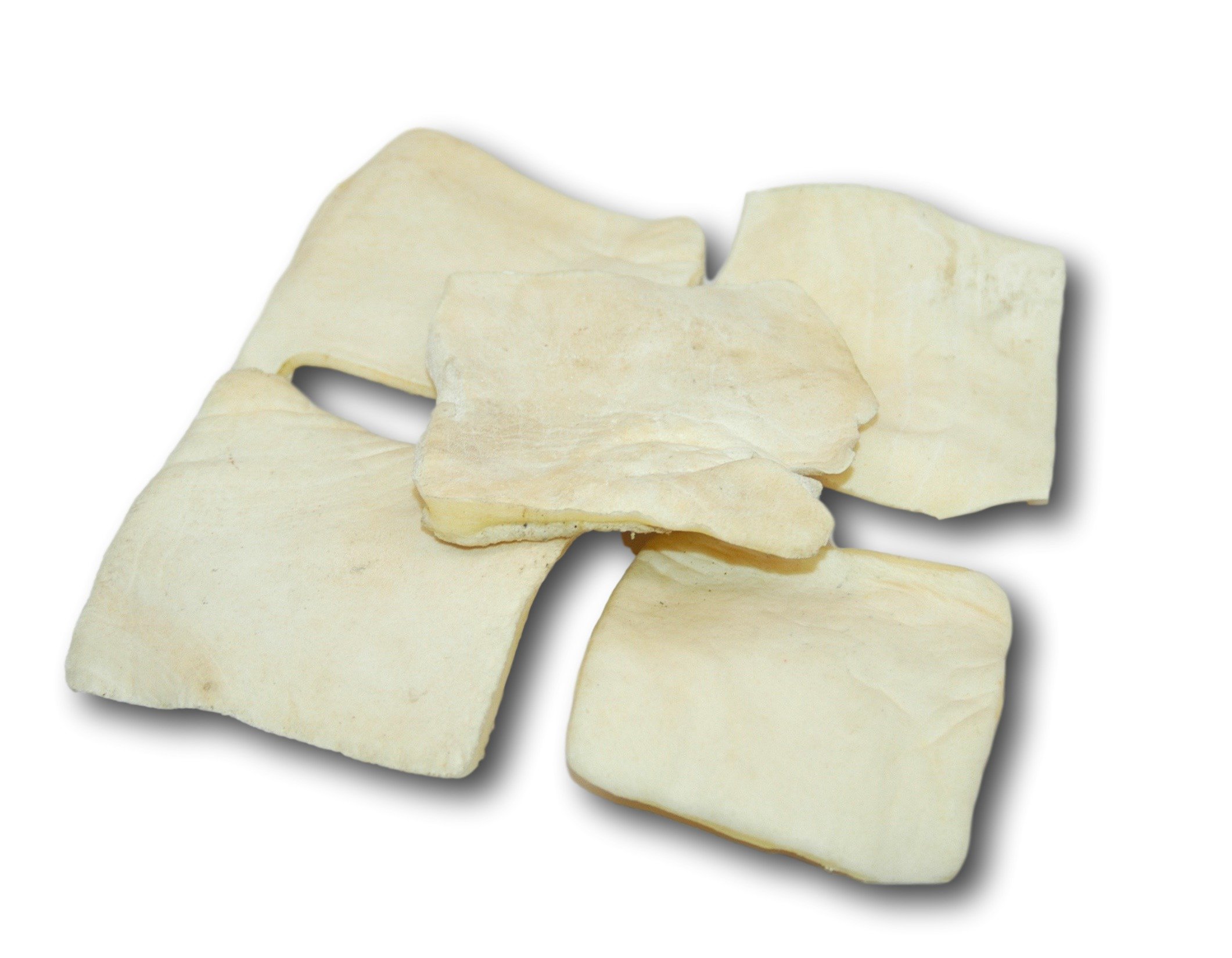 Top Dog Chews - Premium Beef Cheeks for Dogs (50 Pack), Thick Rawhide Chips, Training Dog Treats for Puppies, All-Natural Dog Chews for Small, Medium and Large Breeds