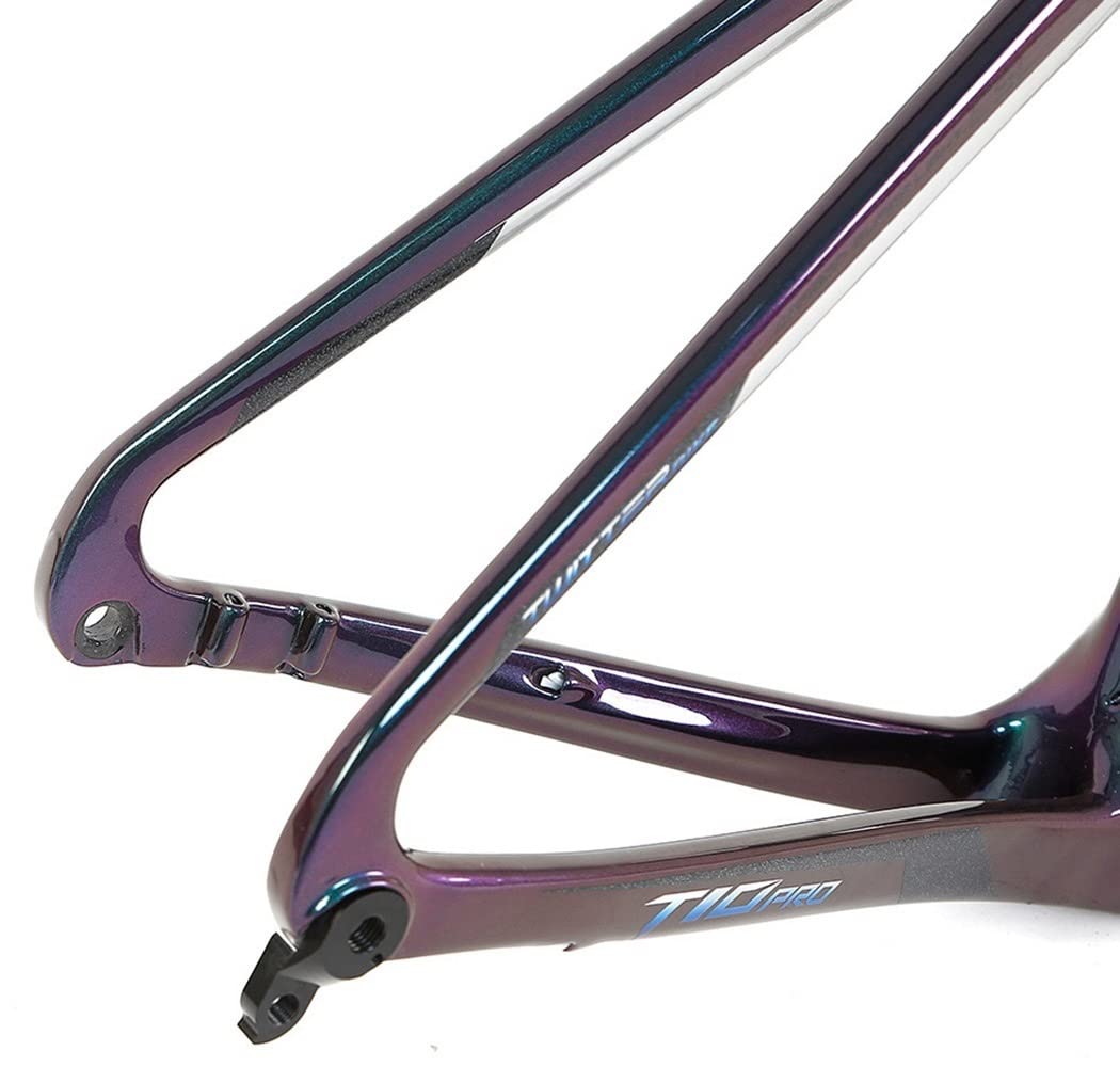 OKUOKA Bike Front Suspension Bike Frames Disc Brake Road Frame 700C Wheel Diameter with Fork + seat Tube Bicycle Accessories Multiple Size (Size : 50cm)