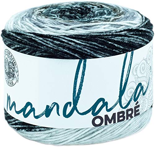 Lion Brand Yarn - Mandala Ombre - 6 Pack with Patterns (Cool)