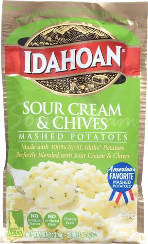 Idahoan Mashed Potatoes Sour Cream & Chive, 4 Oz