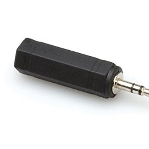 HOSA GMP-386 Mono-Stereo Cable Connector Adaptor - 1/4" TS to 3.5 mm TRS
