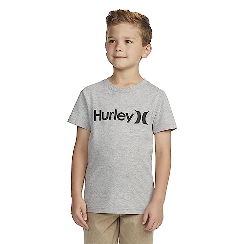 Hurley Boys' Big One and Only Graphic T-Shirt, Dark Gray, Large