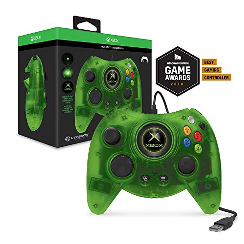 Hyperkin Duke Wired Controller for Xbox One/ Windows 10 PC (Green Limited Edition) - Officially Licensed by Xbox