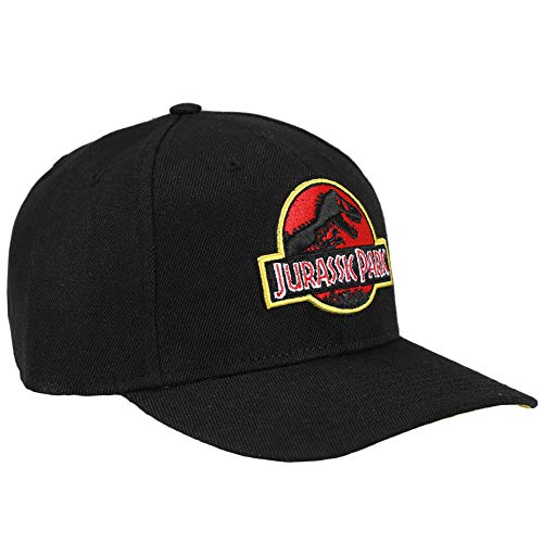 Jurassic Park Embroidered Snap Back Black Dad Hat