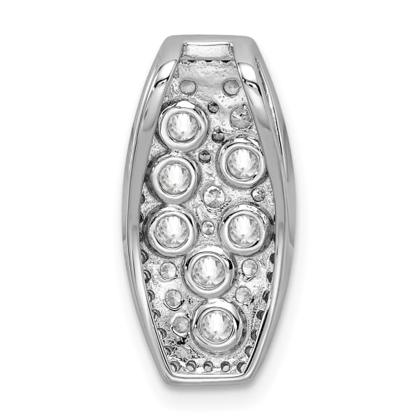 IceCarats 925 Sterling Silver Cubic Zirconia CZ Slide Necklace Charm Pendant Only