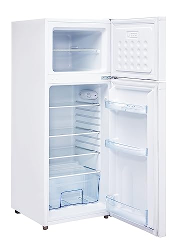 Unique Appliances UGP-170L W 6 Cu. Ft. Solar Powered DC Top Freezer Refrigerator, White; Highly Efficient Insulation Throughout and Simple Effortless Controls; Bottom Crisper