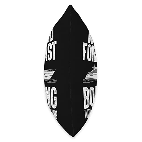 Yacht Boating Gift Boat Accessories & Boater Stuff Cute Drinking Art for Men Women Boating Pontoon Captain Throw Pillow, 16x16, Multicolor