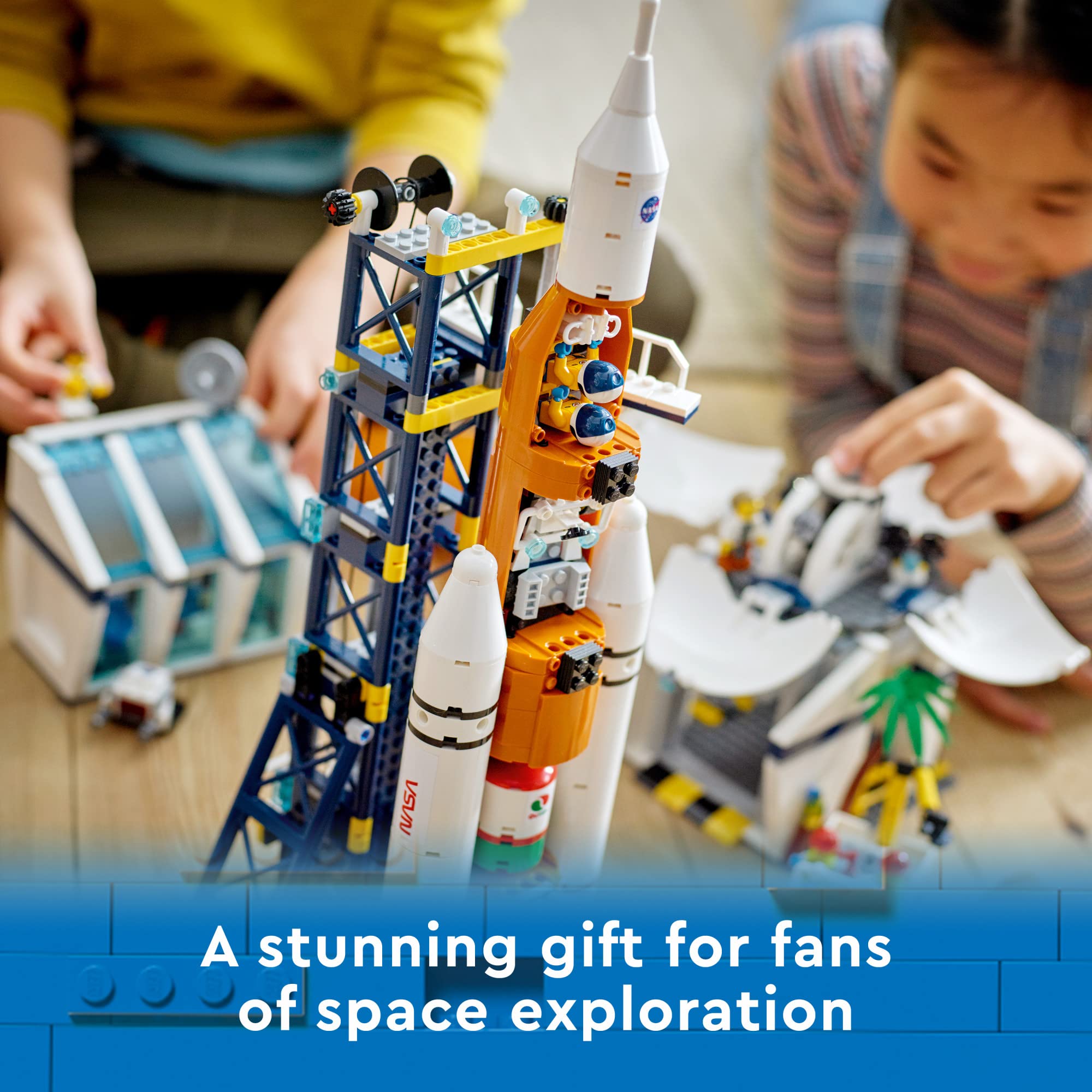 LEGO City Rocket Launch Center Building Toy Set 60351, NASA-Inspired Space Toy with Rocket, Launch Tower, Observatory, and Mission Control, Pretend Play Space Toy for Kids Boys Girls Age 7+ Years Old