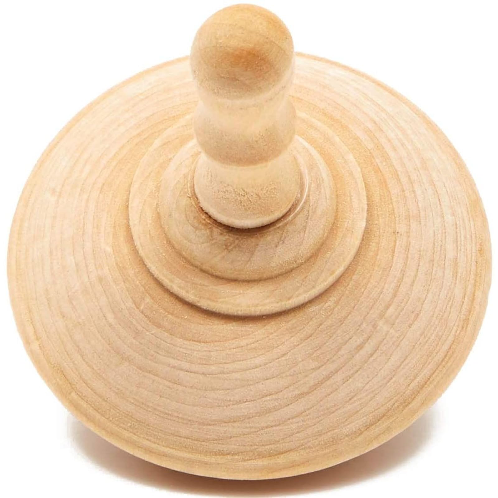 Juvale Unfinished Wooden Spinning Tops for Kids Crafts and Party Favors (12 Pack)
