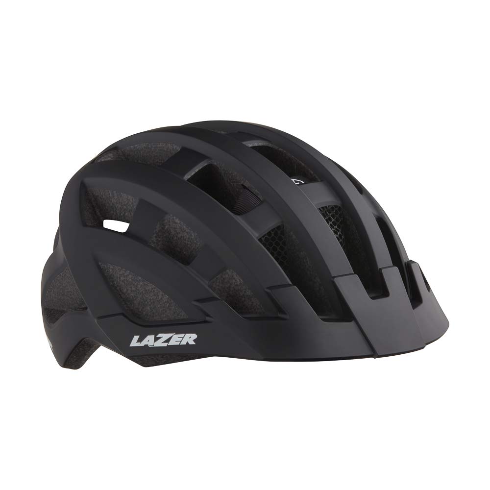 LAZER Compact DLX MIPS Bike Helmet, All-Purpose Bicycle Helmet for Adults with Visor, Matte Black, One Size