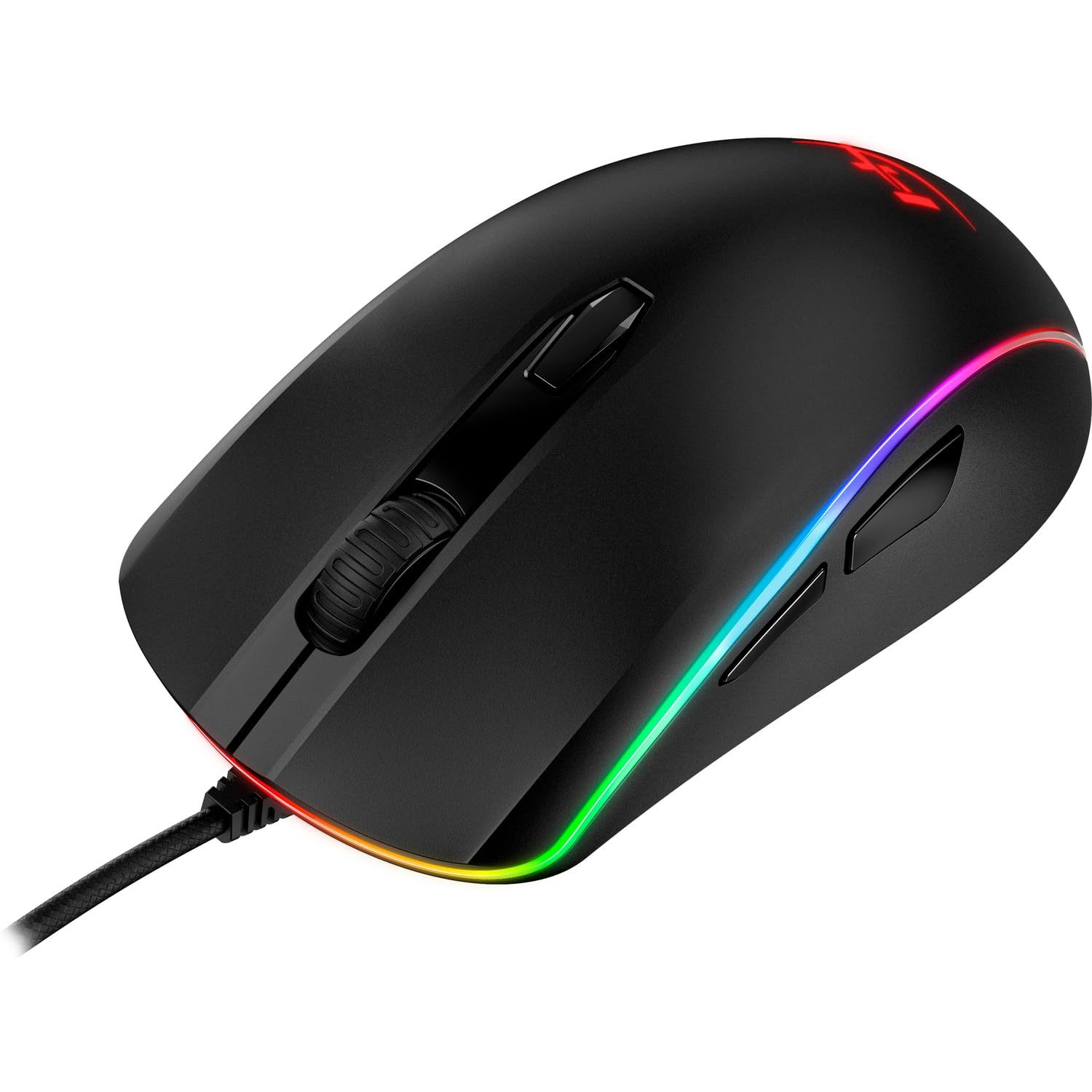 HyperX Pulsefire Surge Gaming Mouse - Wired USB, 6 Programmable Buttons, 360° RGB Lighting, Up to 16000 DPI, Reliable Omron Switches, Compatible with PC, PS4, PS5, Xbox (Renewed)