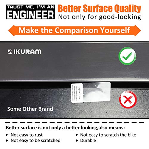 IKURAM R 4 Bike Rack Bicycle Carrier Racks Hitch Mount Double Foldable Rack for Cars, Trucks, SUV's and minivans with a 2" Hitch Receiver