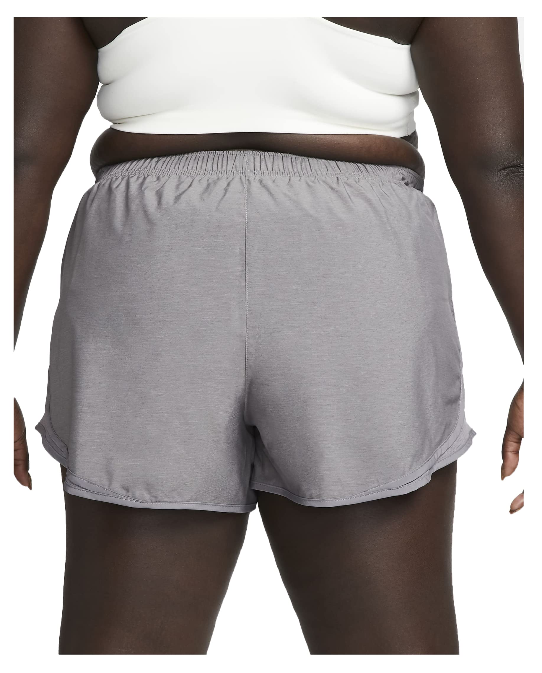 Nike Women's Plus Size Pull-On Tempo Shorts (Heather Grey, 3X