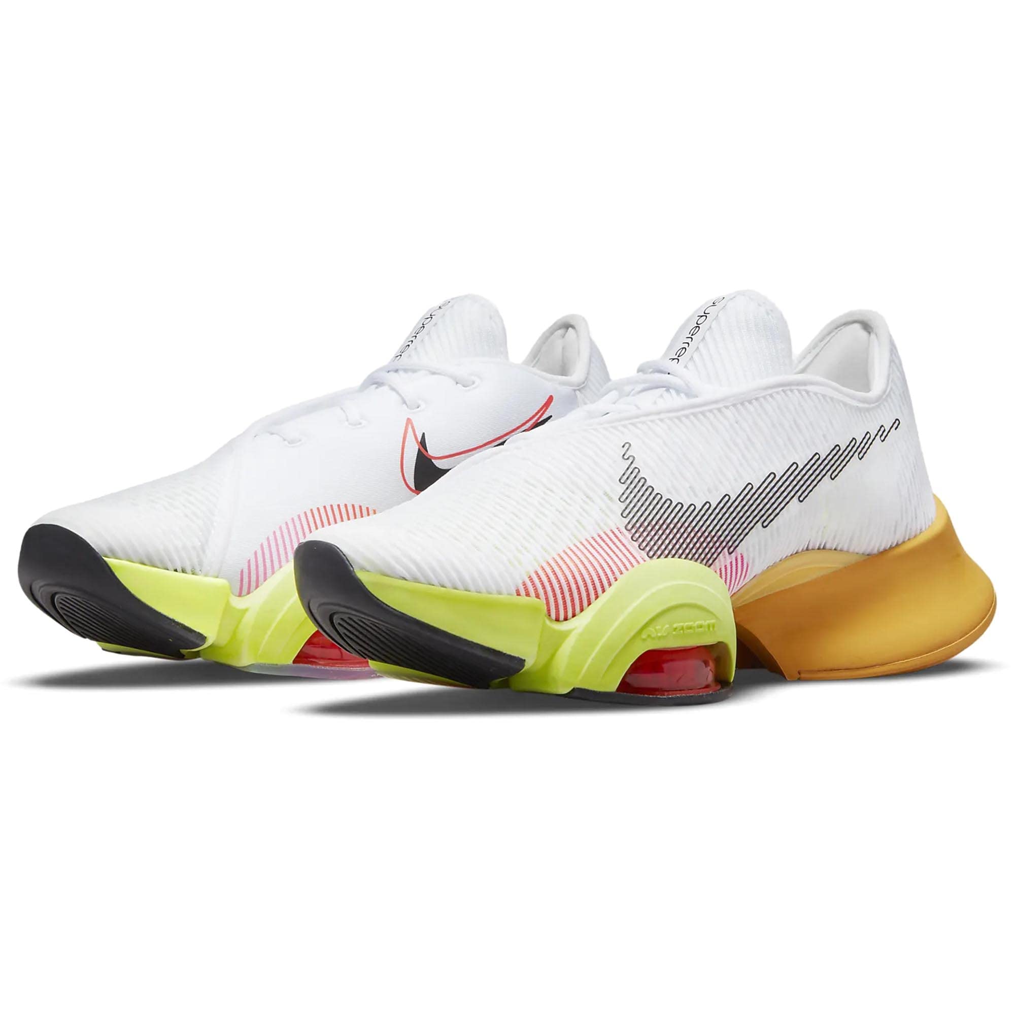 Nike Womens Gymnastics Shoe (7.5, White/Black/Pollen/Volt, Numeric_7_Point_5)