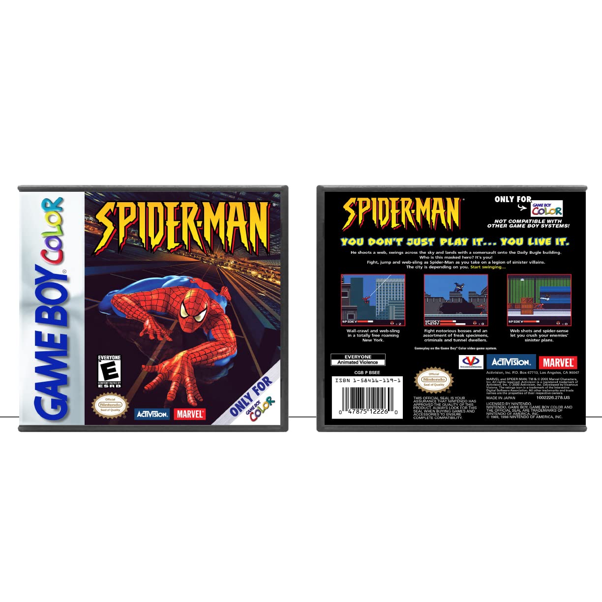 Spider-Man | (GBC) Game Boy Color - Game Case Only - No Game