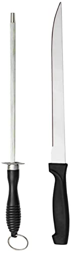 Professional Ham Stand Lacquered with Ham Knife + Sharpening Steel + Ham Cover + Kitchen Cloth + Apron + Tongs - Ham Holder Ideal for Serrano Ham, Iberico Ham and Italian Prosciutto - Jamonprive