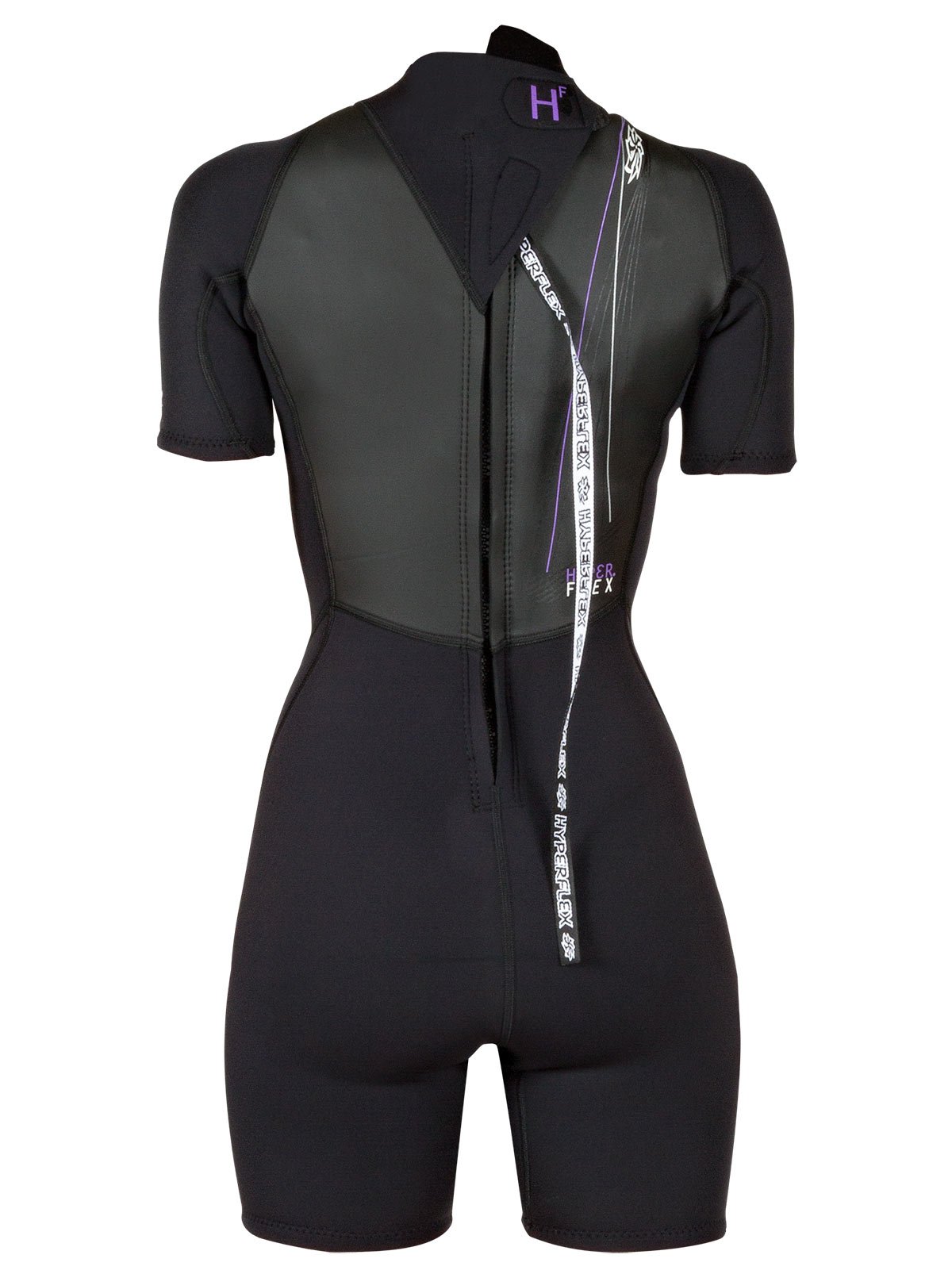 Hyperflex Wetsuits Women's Cyclone2 2.5mm Spring Suit, Black, 8 - Surfing, Windsurfing & Kiteboarding