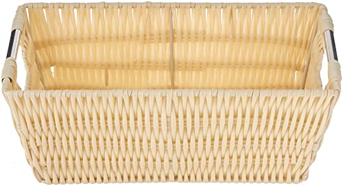 Whitmor Rattique Small Shelf Tote Latte (Pack of 2)