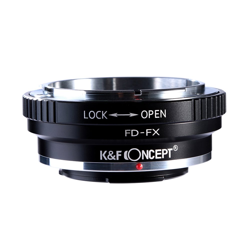 K&F Concept Lens Adapter + Lens Cleaning Cloth - fits FUJIFILM - X (FX) Mount Cameras for Canon FD Mount Lenses